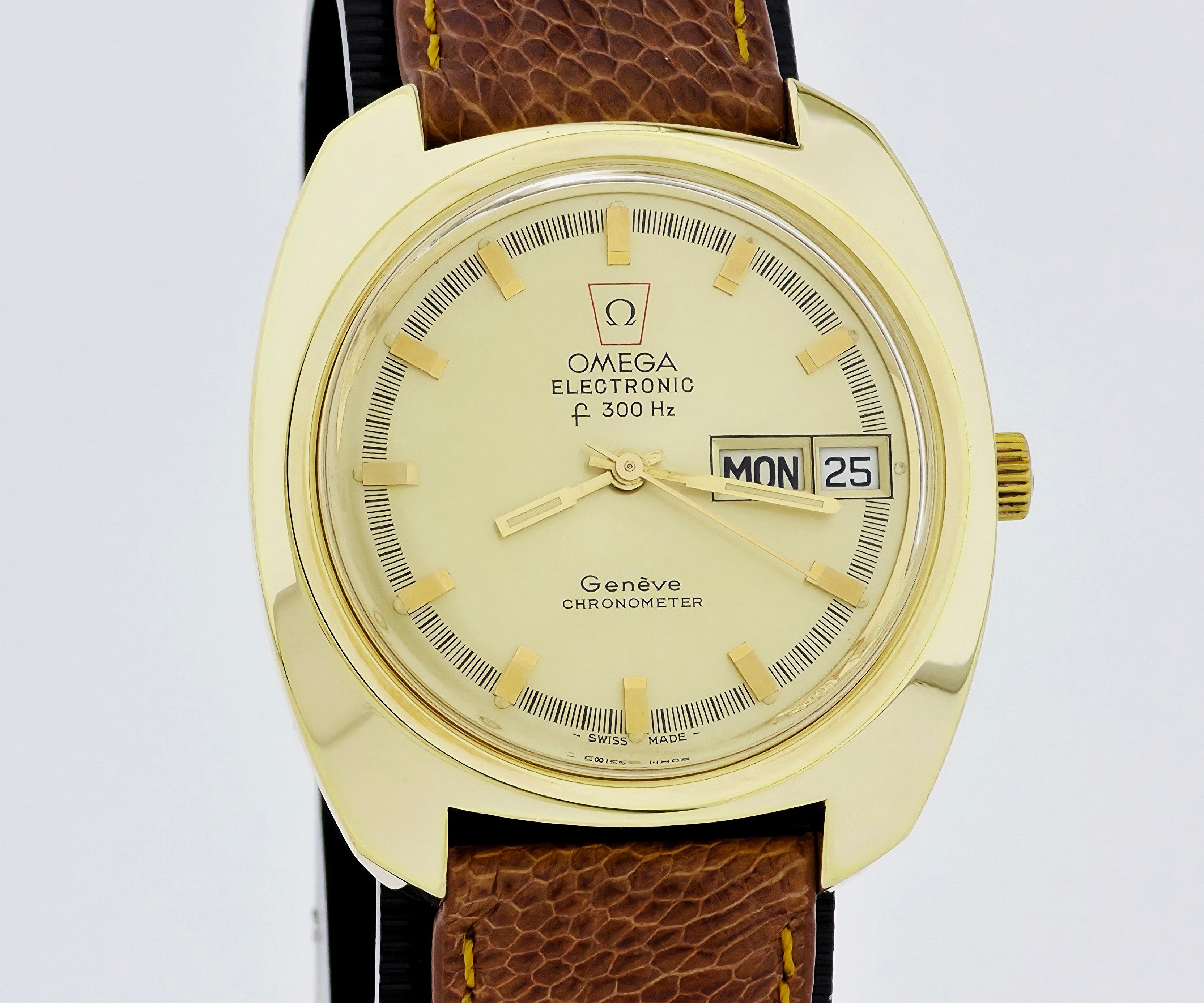 Vintage OMEGA f300Hz Quartz Cal. 1260 Steel & Gold plated case 38mm Re ...