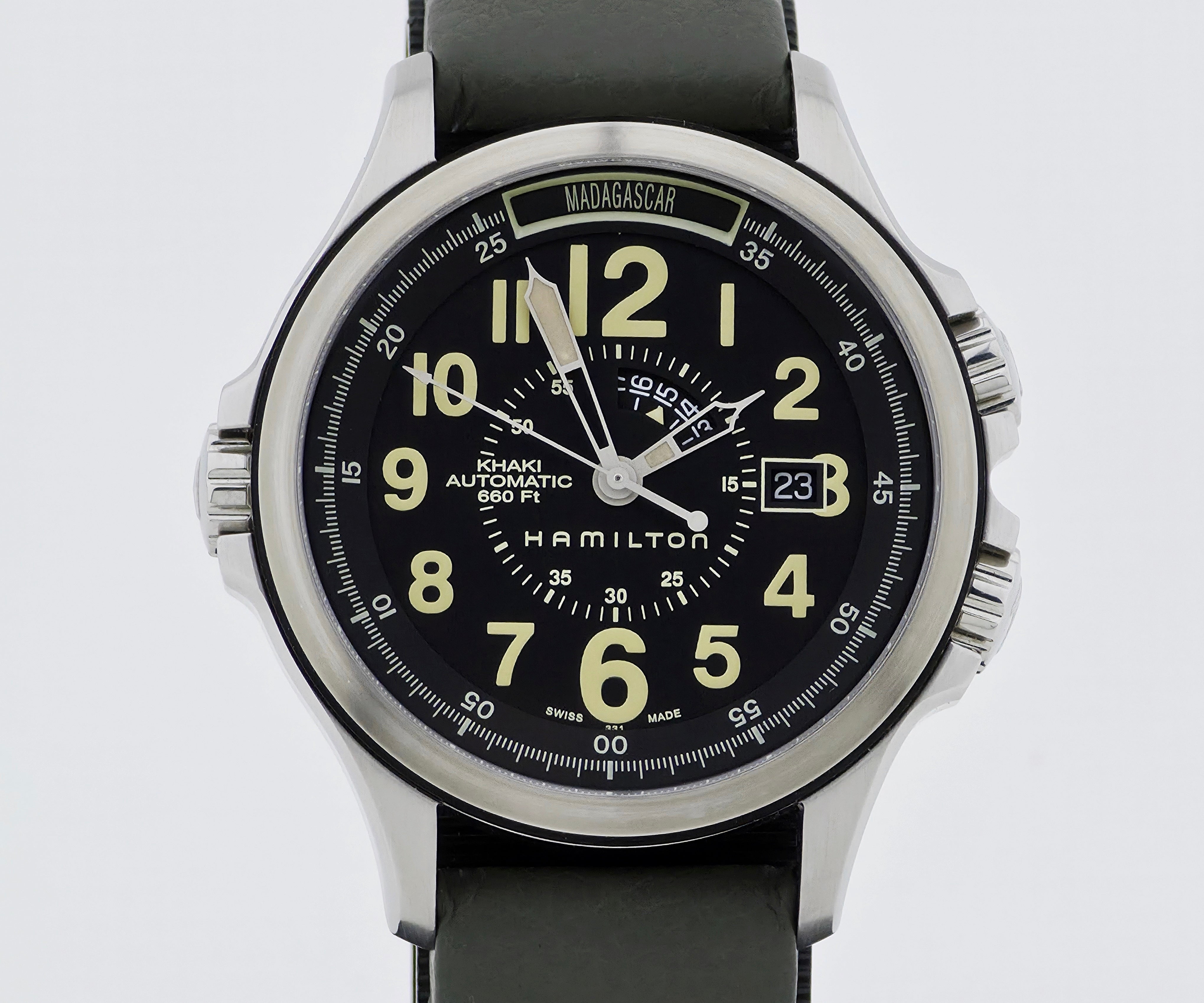 HAMILTON Khaki Automatic GMT H775650 Special Edition Conservation Harr ...